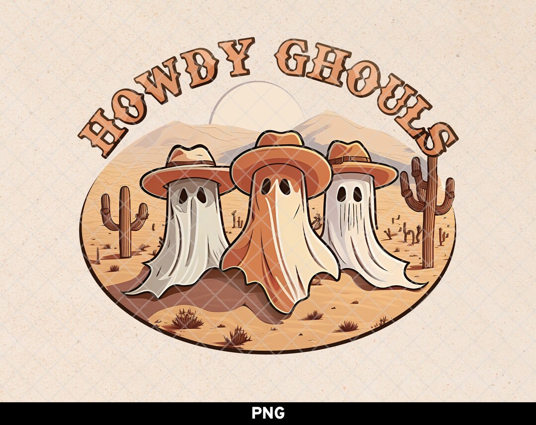 Howdy Ghouls Png, Western Halloween Design, Cowboy Ghost Png Pngegg ...
