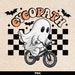 Cycopath Png, Ghost on a Bicycle Png, Cool Ghost Sublimation, Retro ...