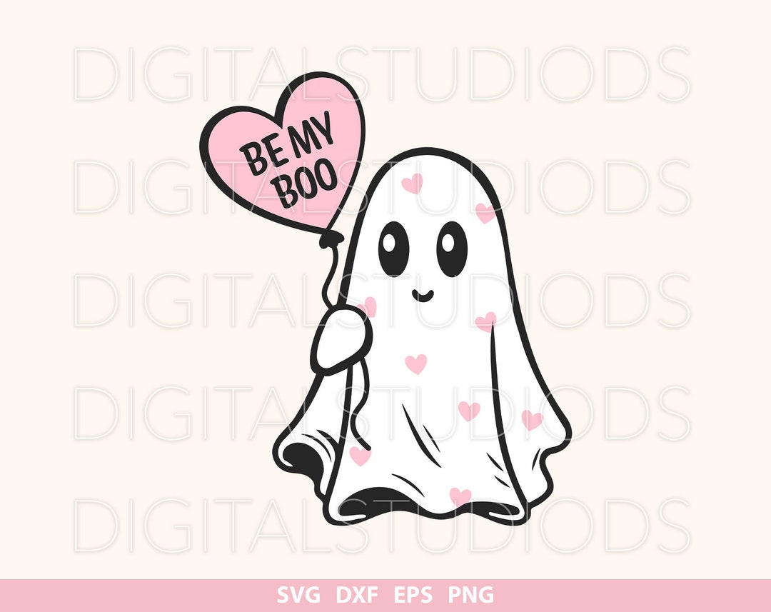 Be My Boo Png, Will You Be My Boo Svg, Valentine Ghost Png, Valentine's ...