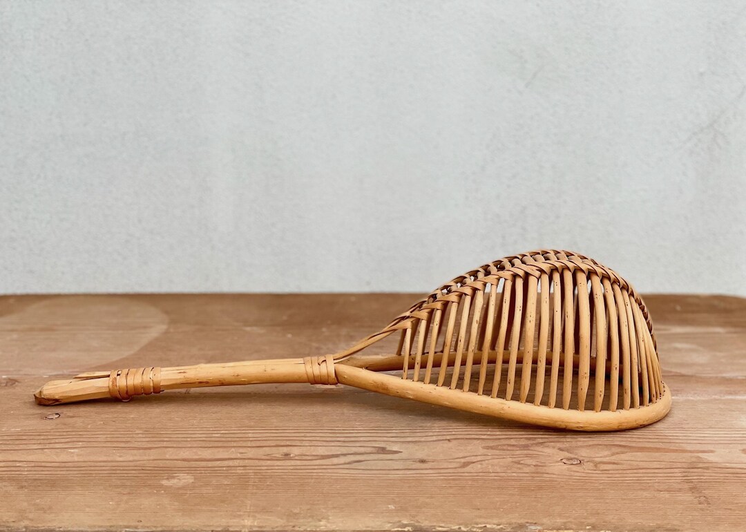 RARE Antique Wicker Colander, Italian Artisan Production, Vintage ...