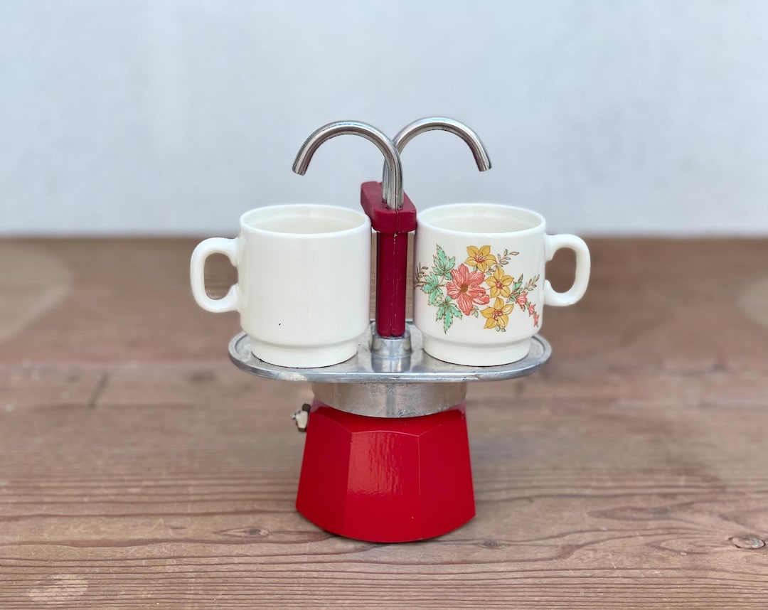 Vintage Coffee Maker Bialetti "mini Express", in Aluminum and Plastic (heat Resistant), Made in ...