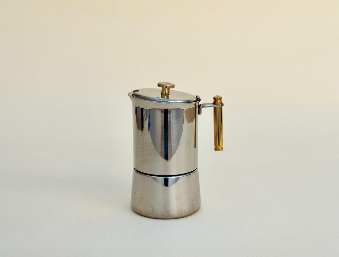 RARE Vintage "miss Lavazza" Coffee Maker (1 Cup), in Stainless Steel ...