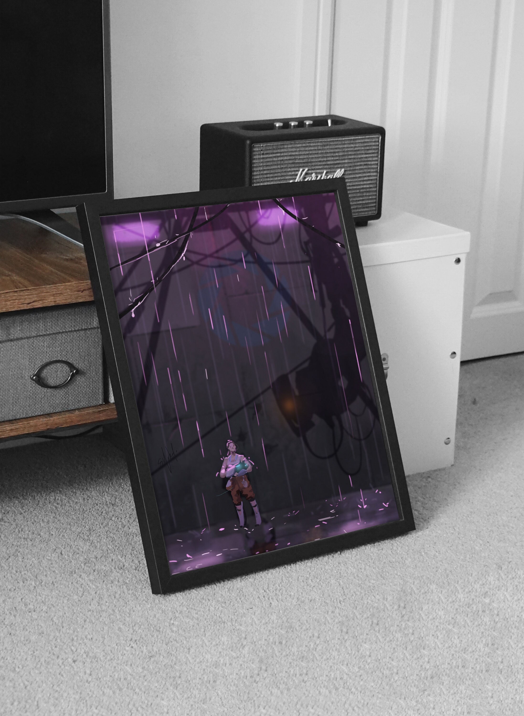 Portal 2 Inspired Poster Portal Inspired Video Game Portal Chamber ...