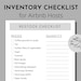 Airbnb Host Inventory Checklist: Editable Restock List (digital ...