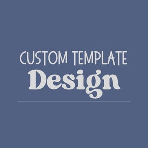 Custom Template Design - Etsy
