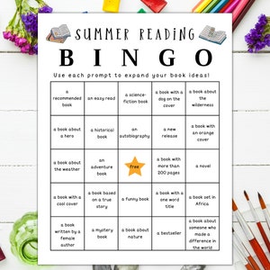 Summer Reading Bingo: Fun Reading Challenge for Kids (digital Download ...