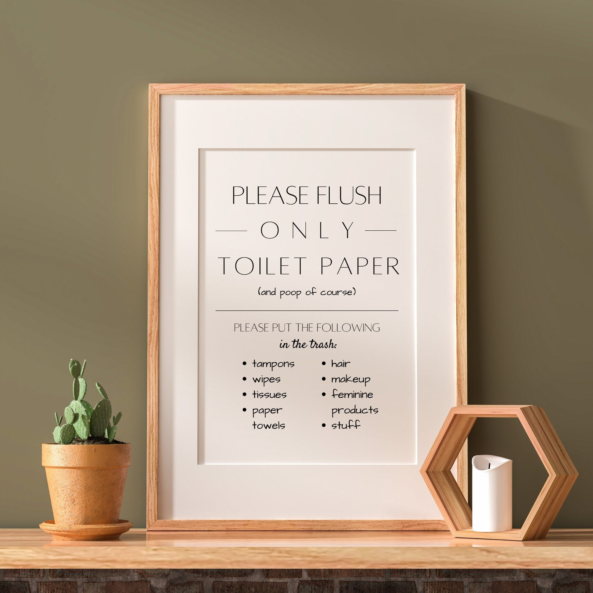 Septic System Sign Sensitive Plumbing Sign Do Not Flush - Etsy