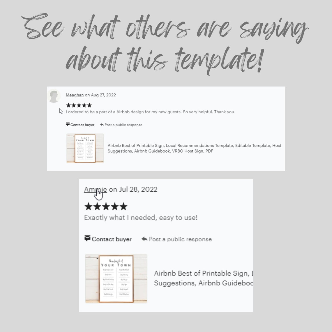Best of Sign for Airbnb Hosts Local Recommendations Template - Etsy