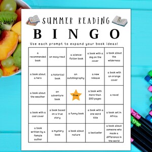 Summer Reading Bingo: Fun Reading Challenge for Kids (digital Download ...