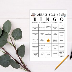 Summer Reading Bingo: Fun Reading Challenge for Kids (digital Download ...