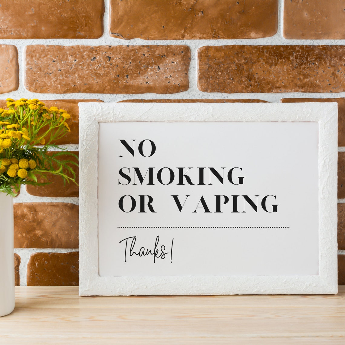 No Smoking Printable Sign Please No Smoking No Vaping - Etsy
