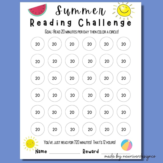 Summer Reading Log Summer Reading Log & Tracker – Farm Girl Designs