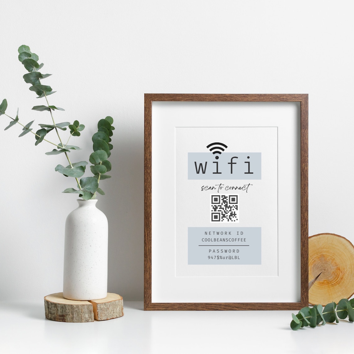 Wifi QR Code Sign Editable Wi-fi Template 1 Page Sign for - Etsy Wifi QR Code Sign Editable Wi-fi Template 1 Page Sign for - Etsy