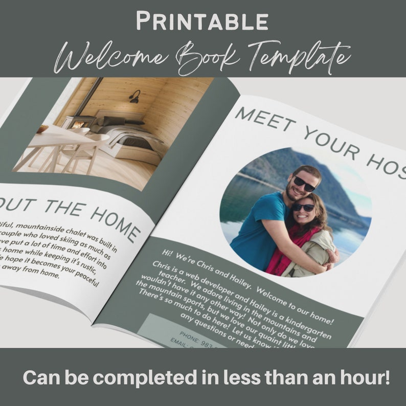 Welcome Book Template for Vacation Rental Owners Guestbook - Etsy
