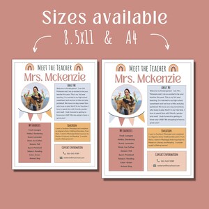 Boho Meet the Teacher Template: Editable Classroom Introduction ...