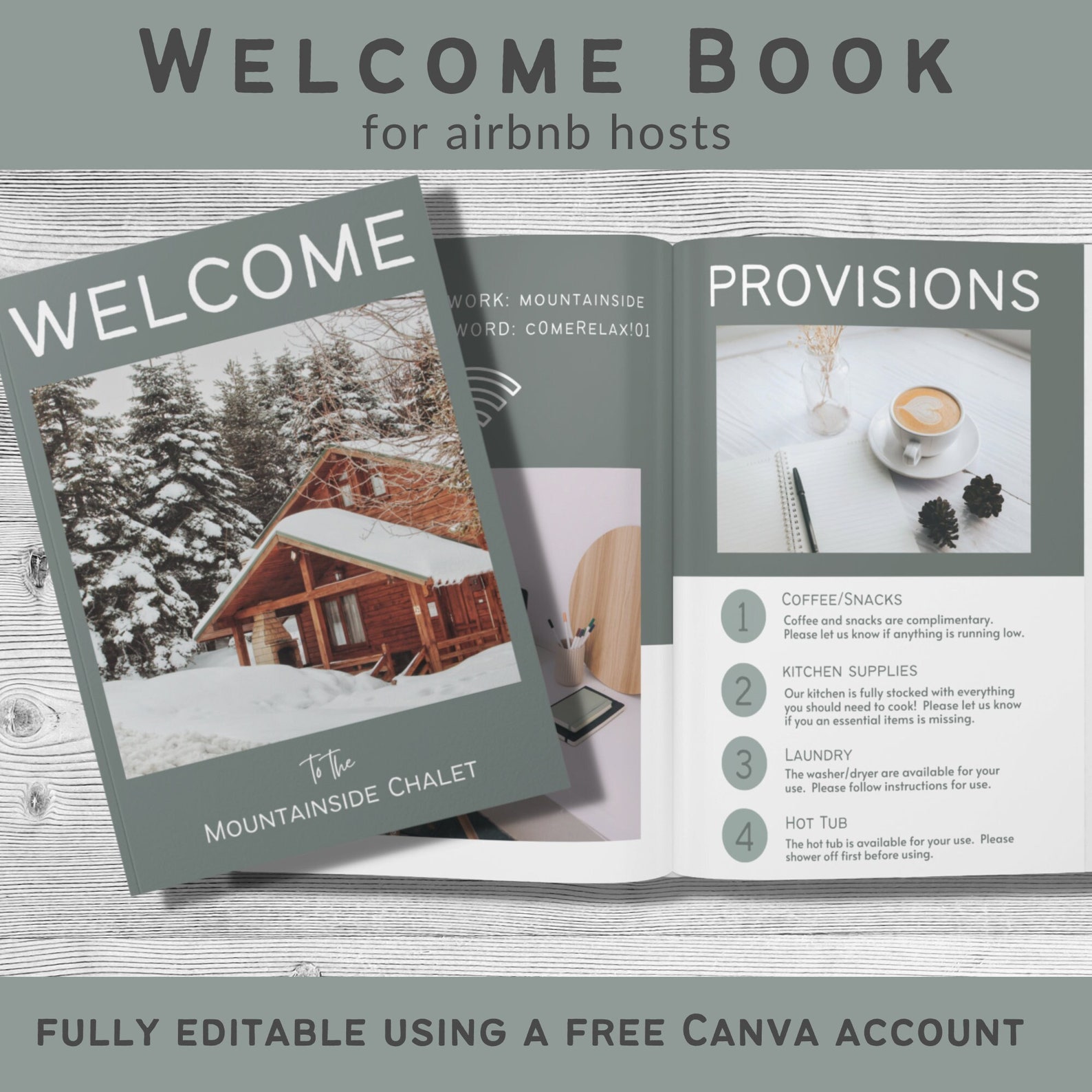Welcome Book Template for Vacation Rental Owners Guestbook - Etsy