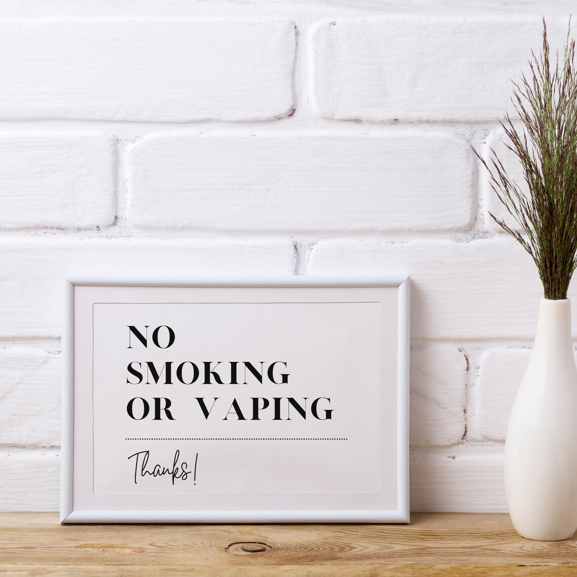 No Smoking Printable Sign Please No Smoking No Vaping - Etsy