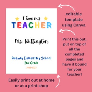 Teacher Appreciation Card: Fill-in Printable Gift (digital Download) - Etsy