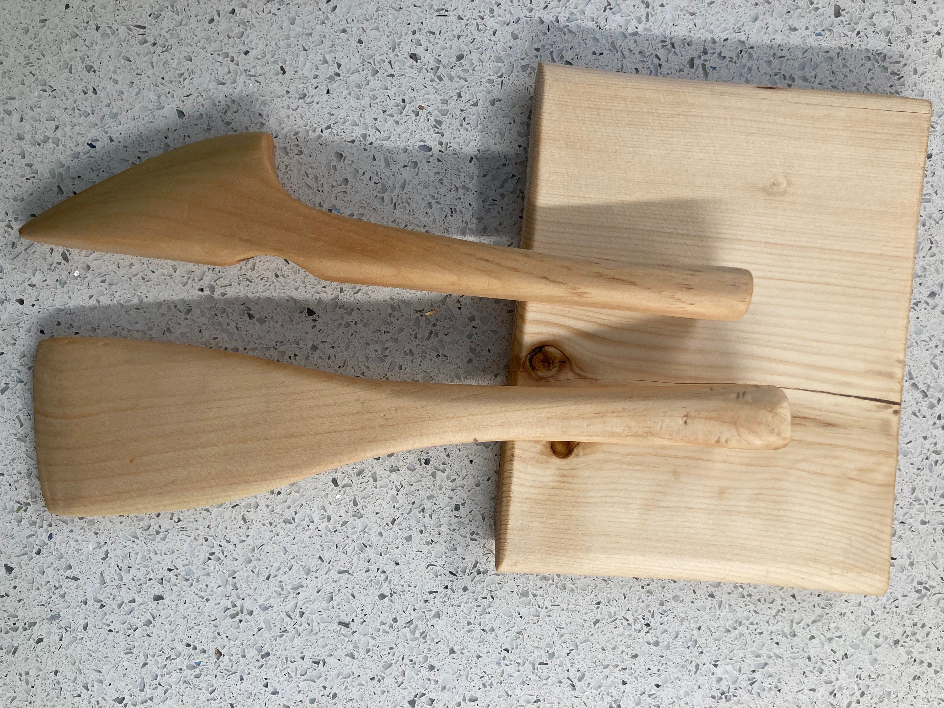 Hand-carved Wooden Spatula Set pine - Etsy