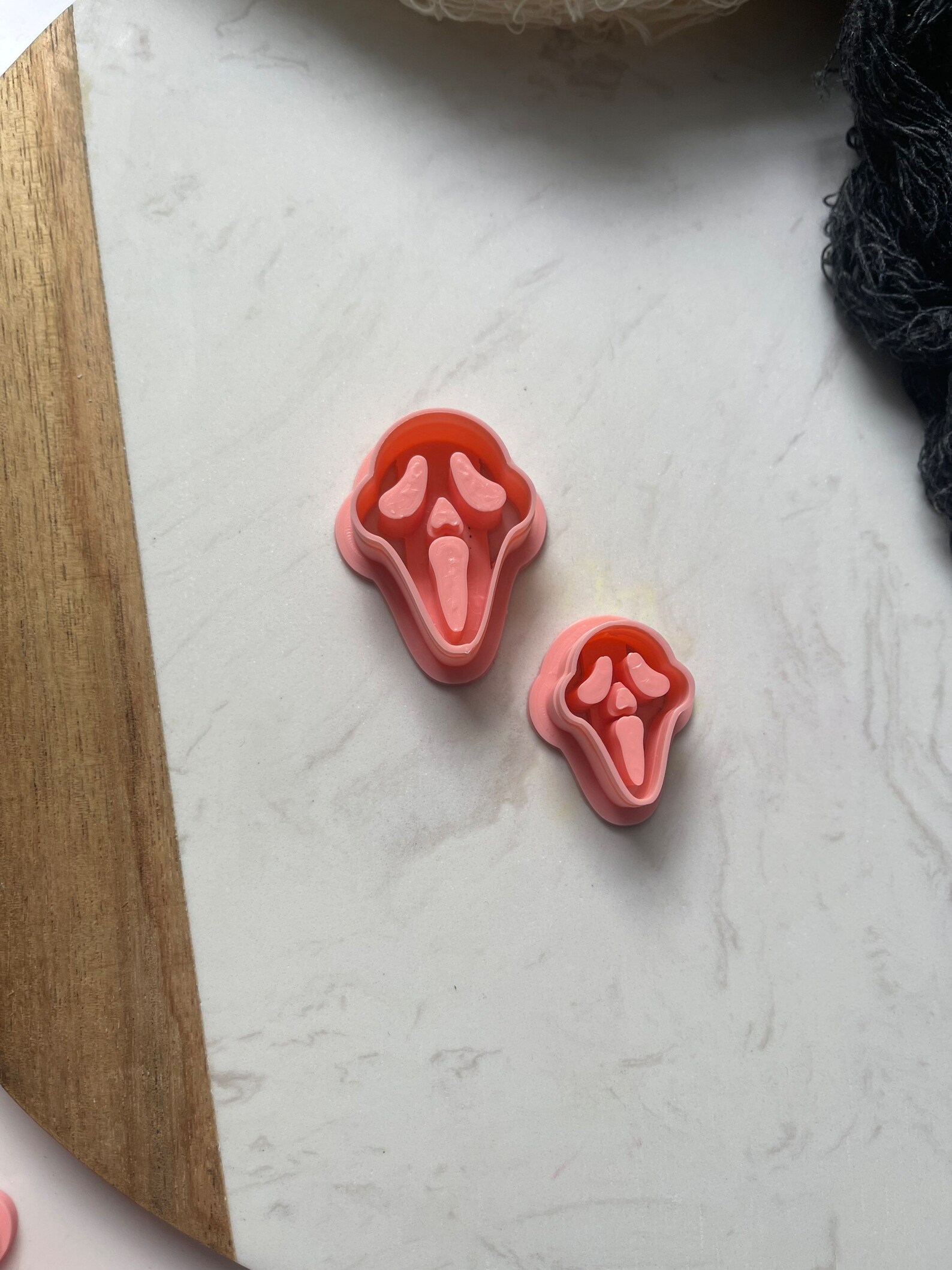 Halloween Scream Mask Polymer Clay Cutter Halloween Clay - Etsy