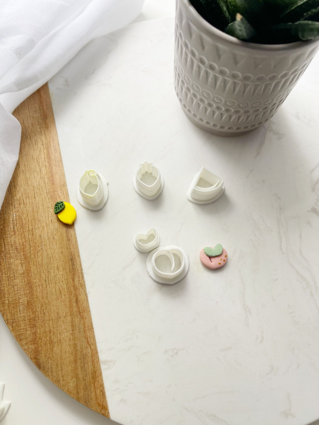 MINI 15mm Lemon Fruit Clay Cutter| Peach Clay Cutter | Orange | Polymer ...