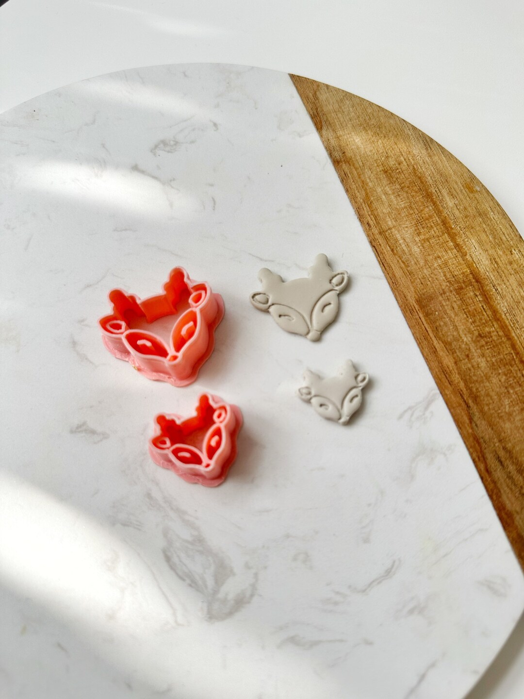 Christmas Deer Clay Cutter, Christmas Reindeer Embossed Cutter ...
