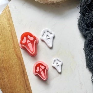 Halloween Scream Mask Polymer Clay Cutter | Halloween Clay Cutter |fall ...