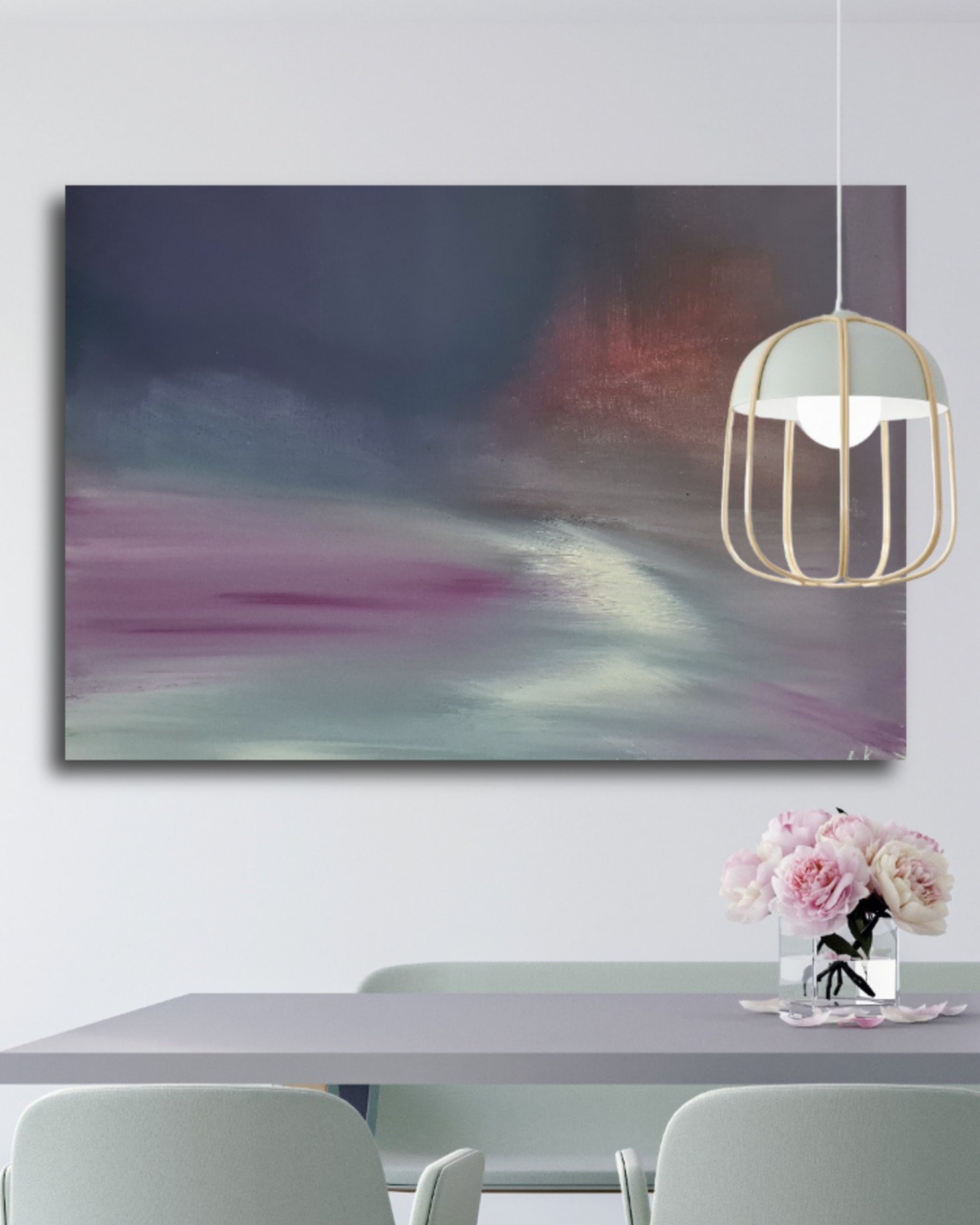 Original, Abstract Seascape Painting, on Canvas Board. Scottish Coast ...