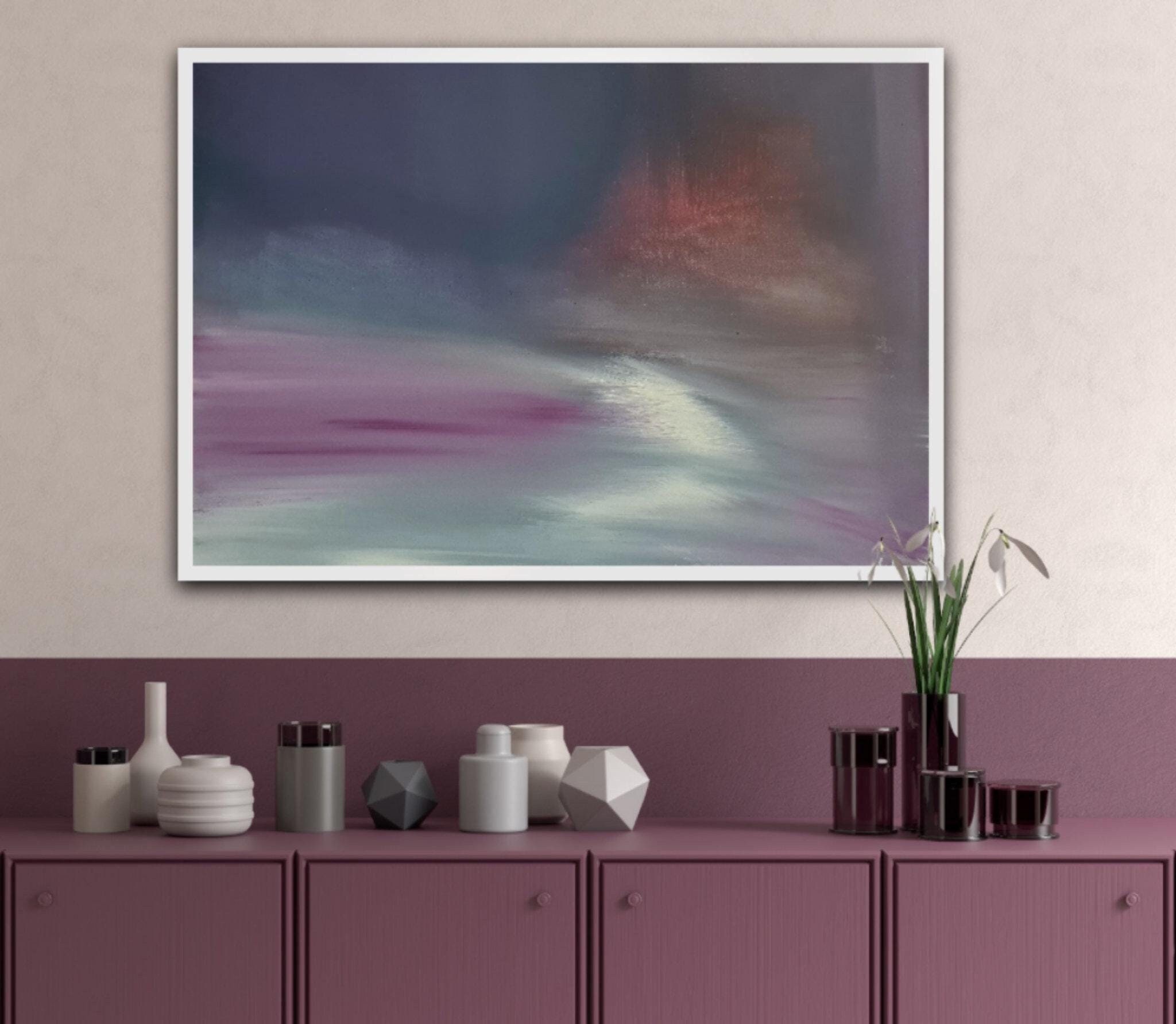Original Abstract Seascape Painting on Canvas . Scottish Coast, Ocean ...