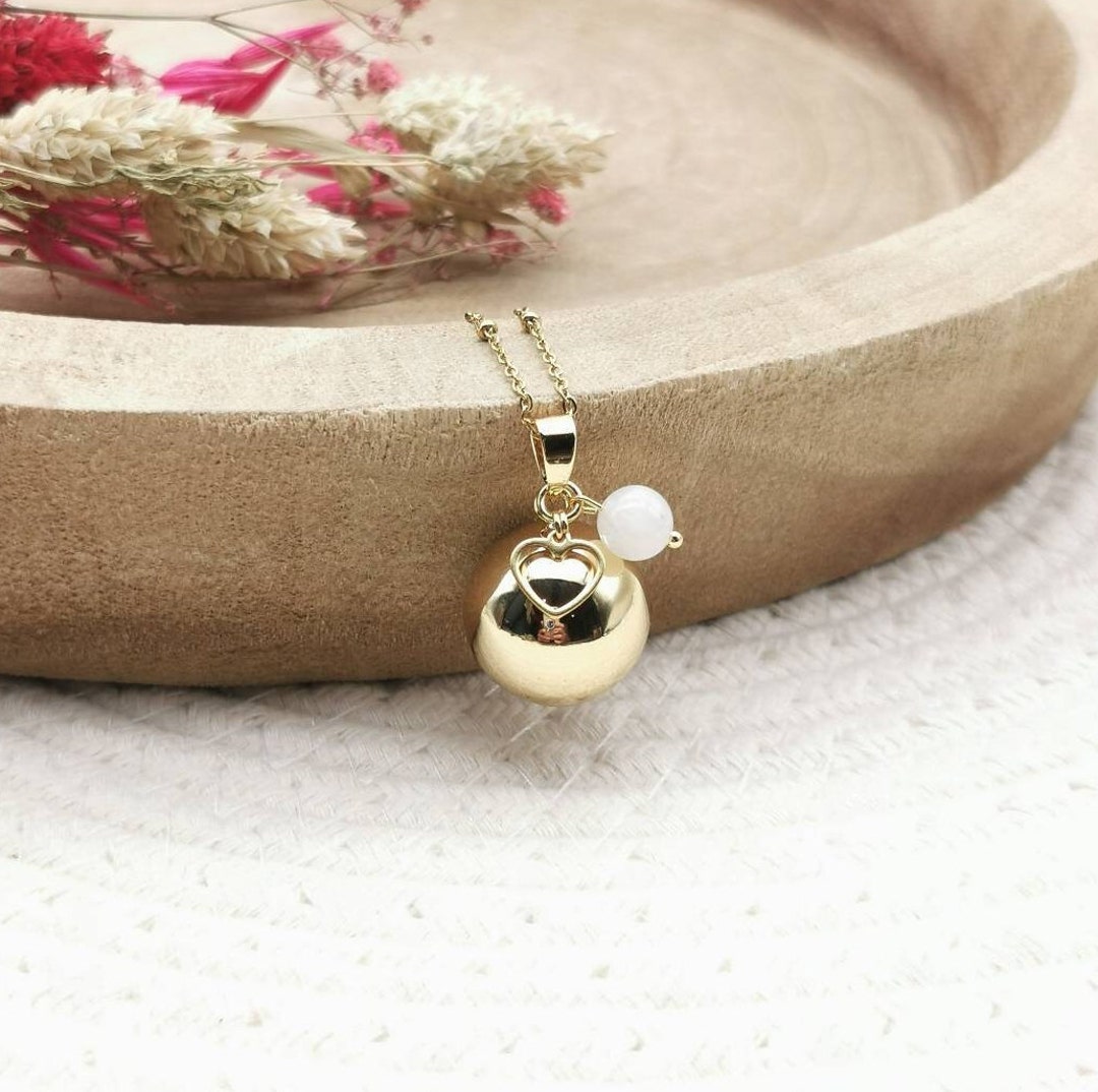 Bola Goldherz und feiner Stein - Etsy Österreich