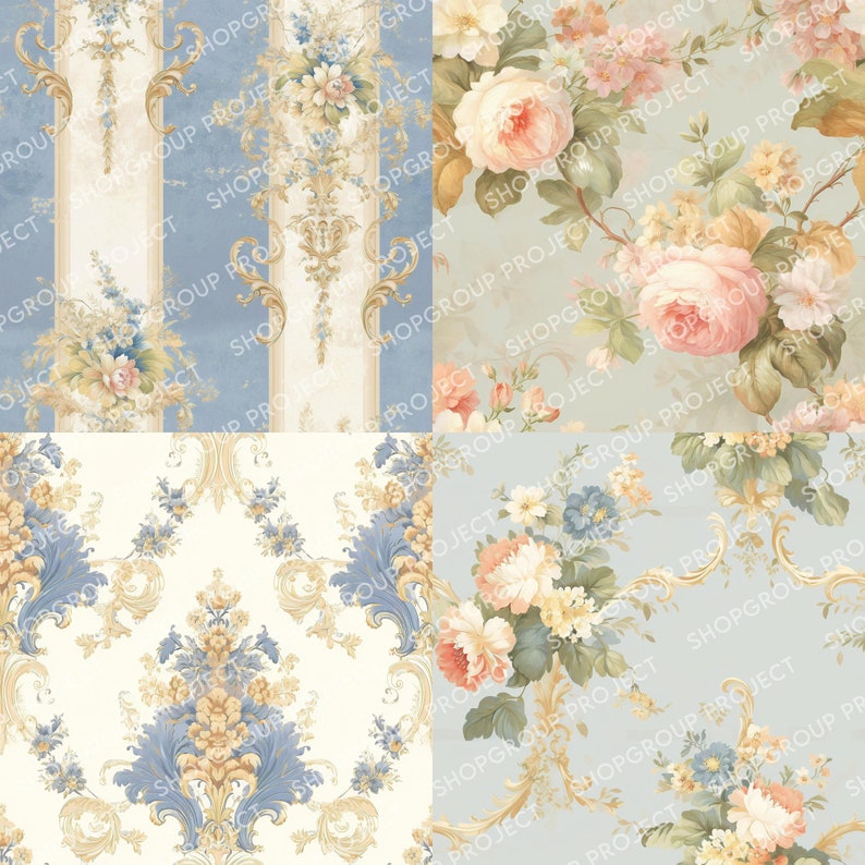 Victorian Digital Paper, Printable Junk Journal Pages, Collage Pages ...