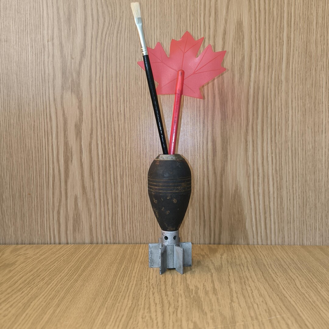 Vintage Museum and Exhibition Model of a 50-mm Shell From France During ...