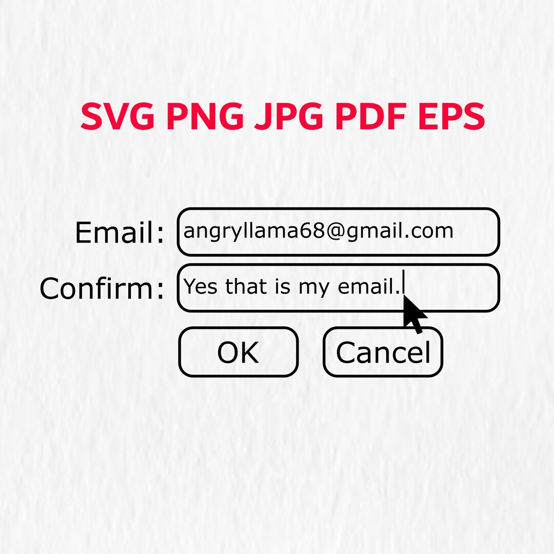 Confirm Email Funny Hilarious Joke Meme Sticker Quote Dumb Silly ...