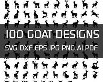 Show Goat Digital Download Designs 5 Unique Boer/meat Goat - Etsy
