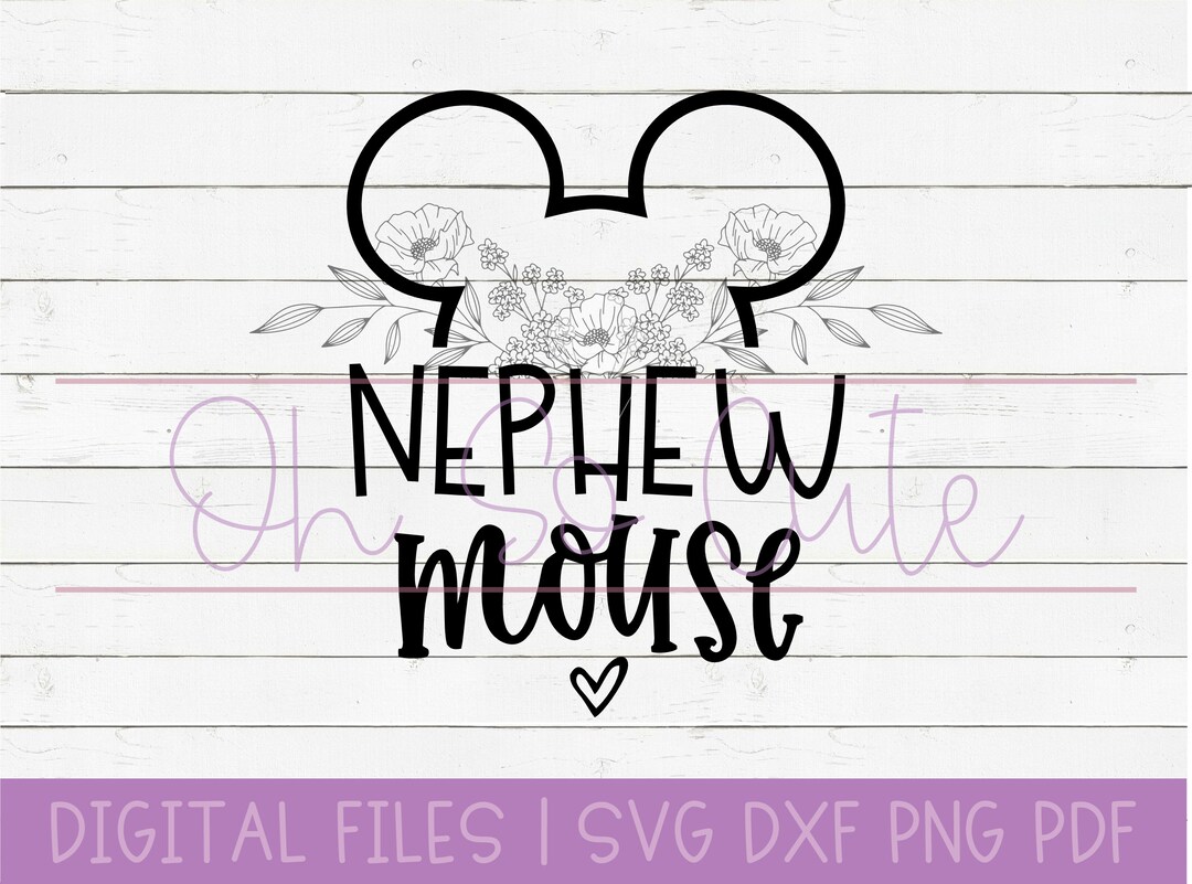 Nephew Mouse DIGITAL DOWNLOAD Svg, Dxf, Png, Pdf - Etsy