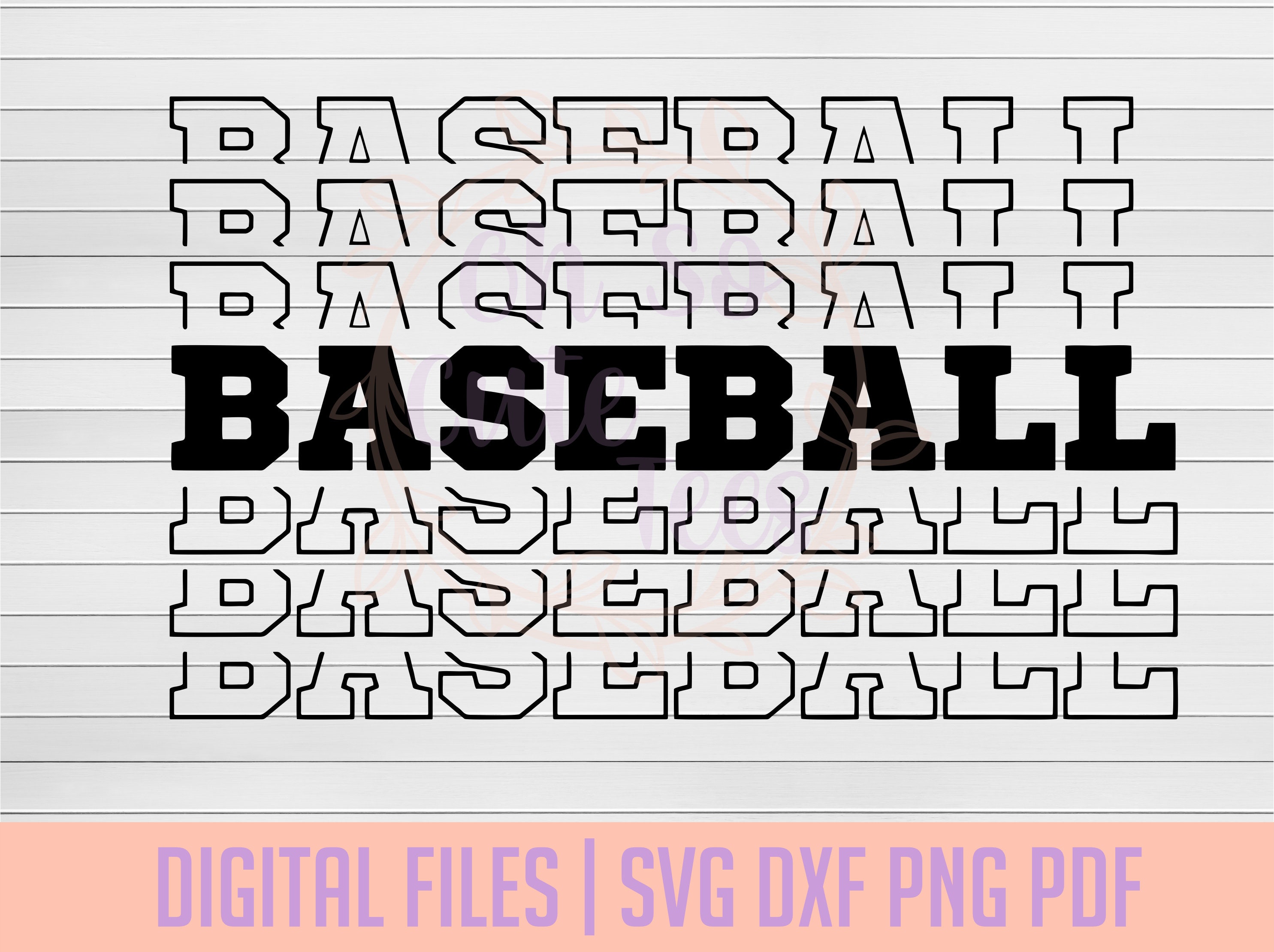 Baseball DIGITAL DOWNLOAD Svg Dxf Png Pdf - Etsy