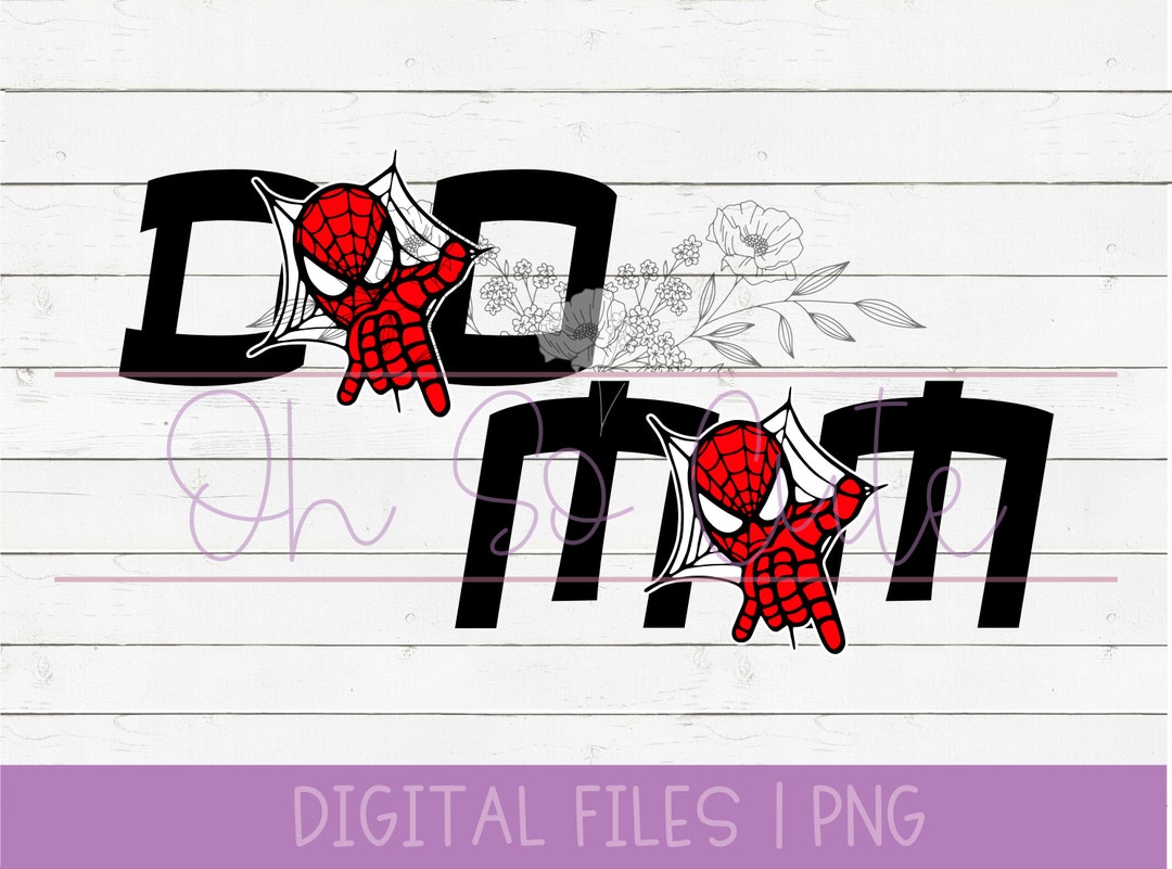 Spider Man, MOM DAD Bundle, Digital Download PNG - Etsy