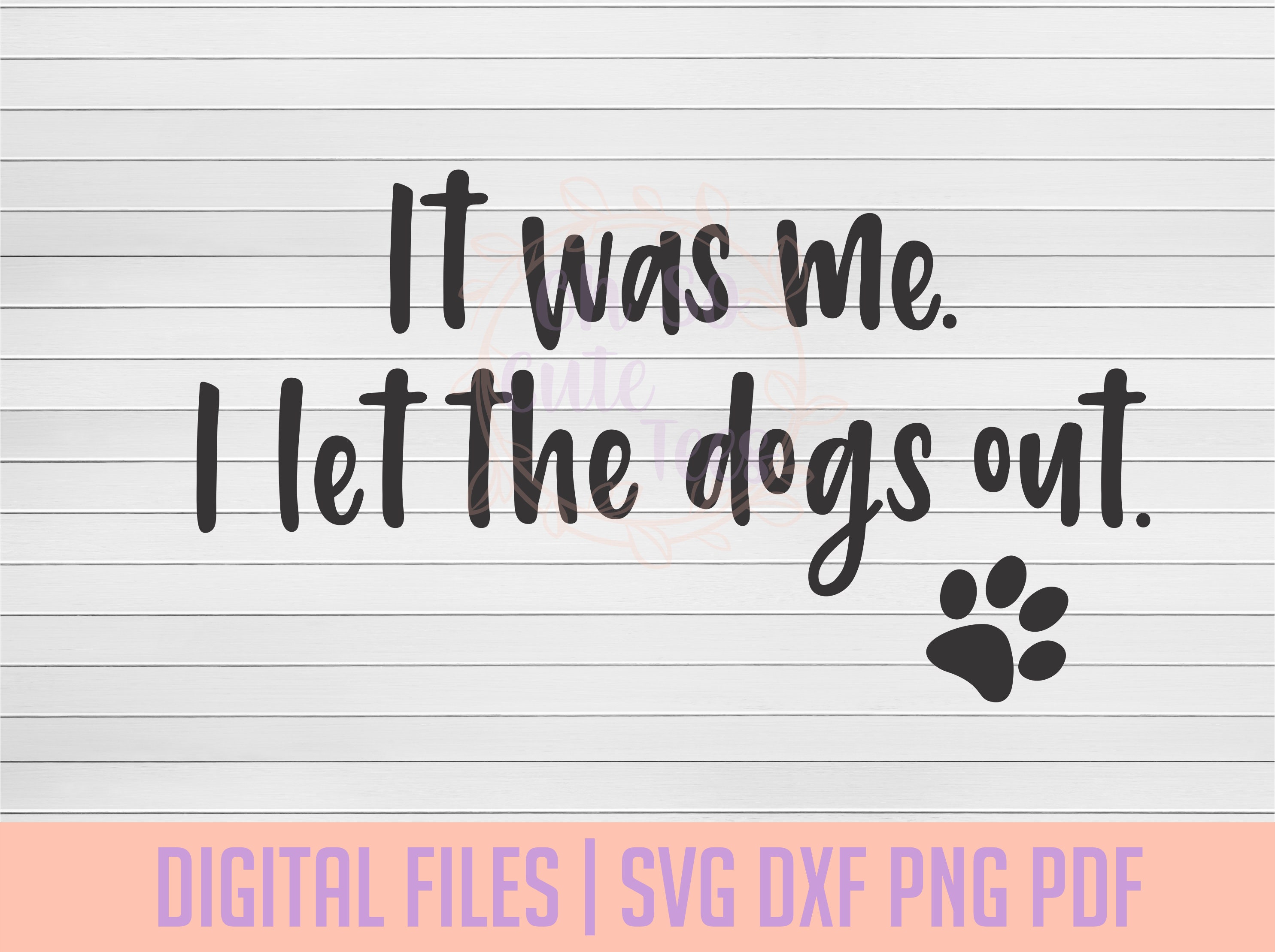 It Was Me! I Let the Dogs Out Bumper Sticker - Etsy