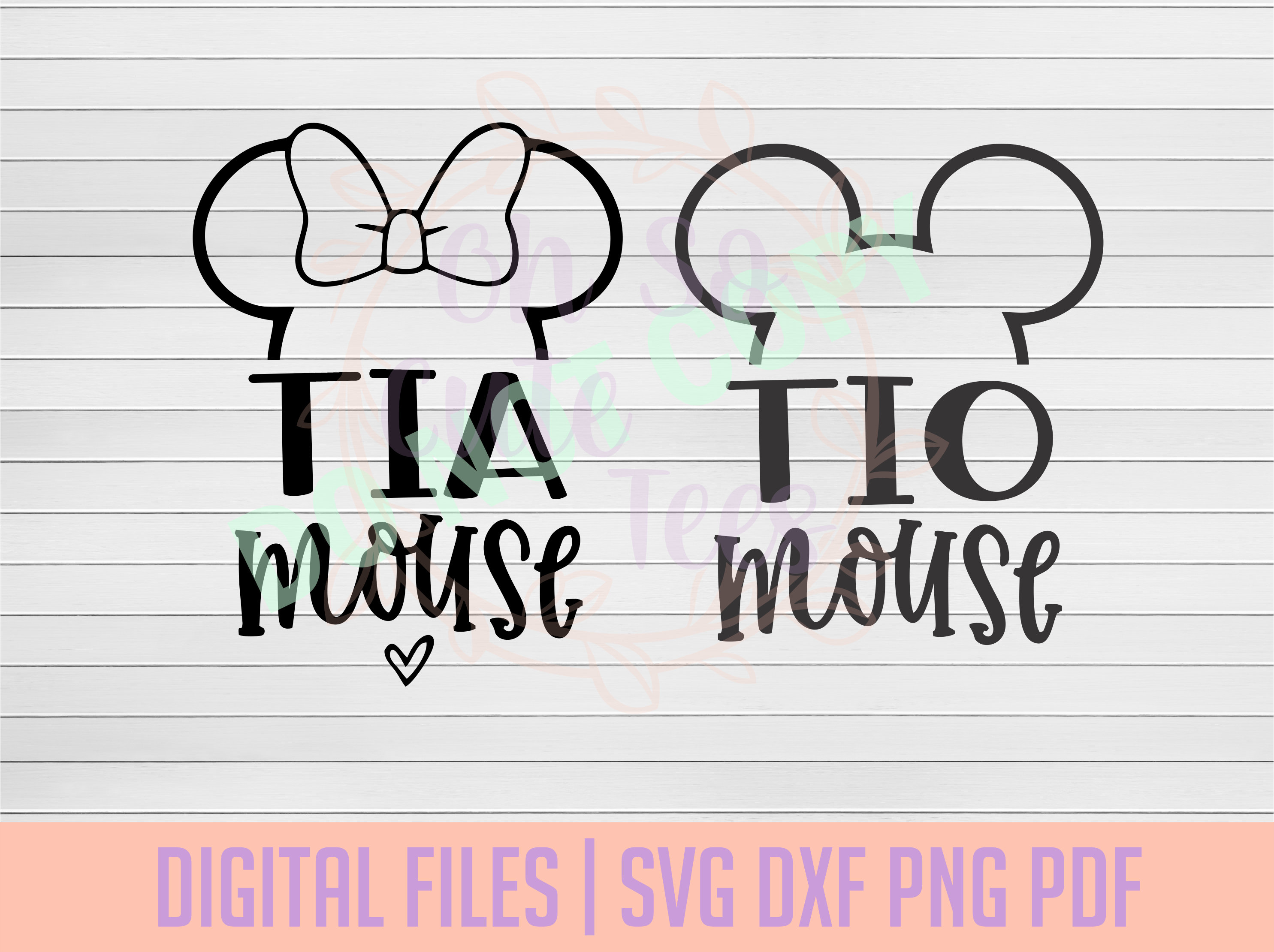 Tio Tia Mouse Bundle DIGITAL DOWNLOAD Svg Dxf Png Pdf - Etsy