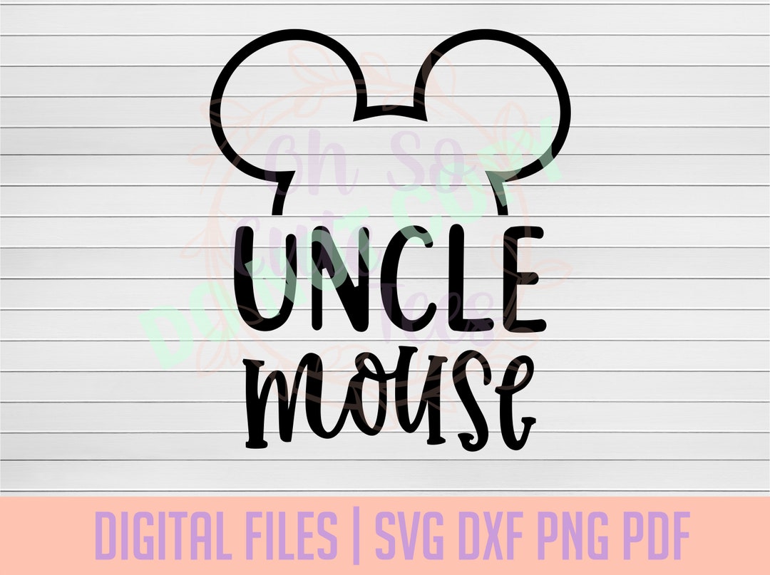 Uncle Mouse DIGITAL DOWNLOAD Svg, Dxf, Png, Pdf - Etsy