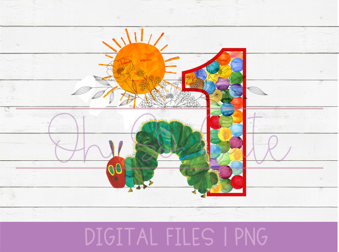 Hungry Caterpillar First Birthday, Digital Download PNG - Etsy