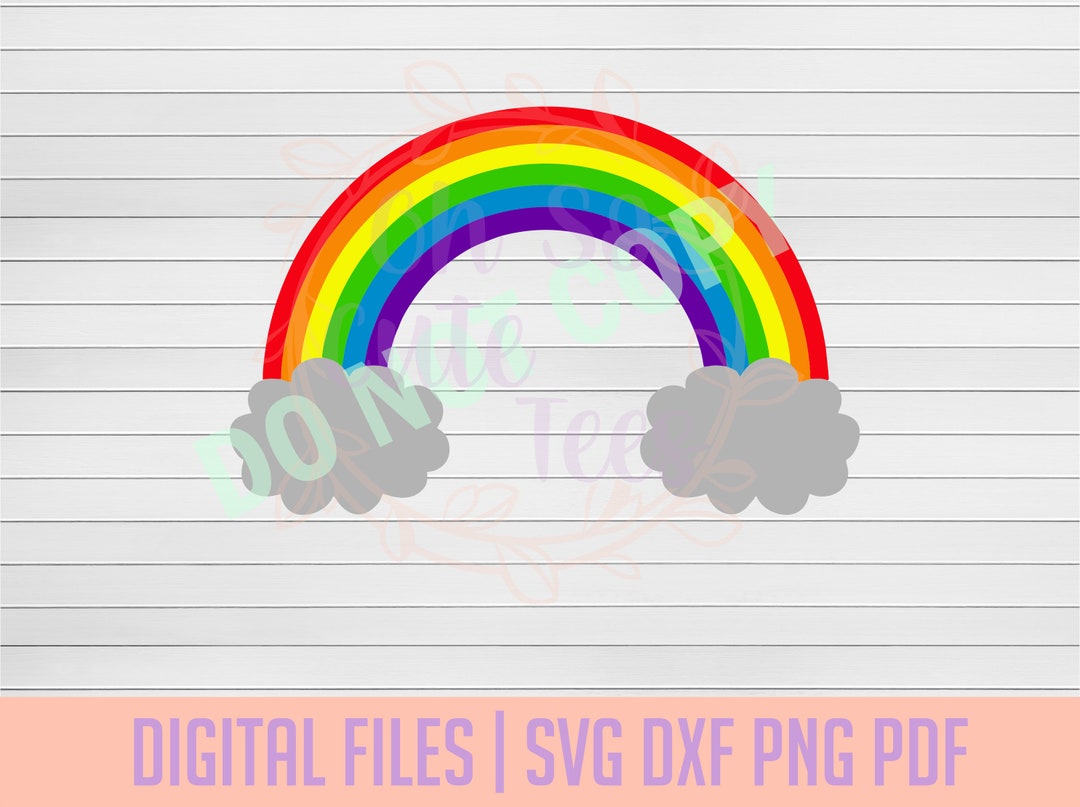 RAINBOW DIGITAL DOWNLOAD Svg, Dxf, Png, Pdf - Etsy
