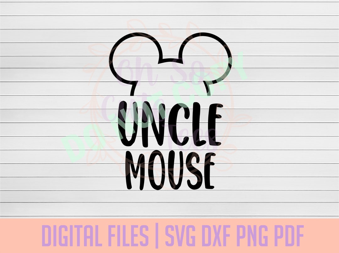 Uncle Mouse DIGITAL DOWNLOAD Svg Dxf Png Pdf - Etsy