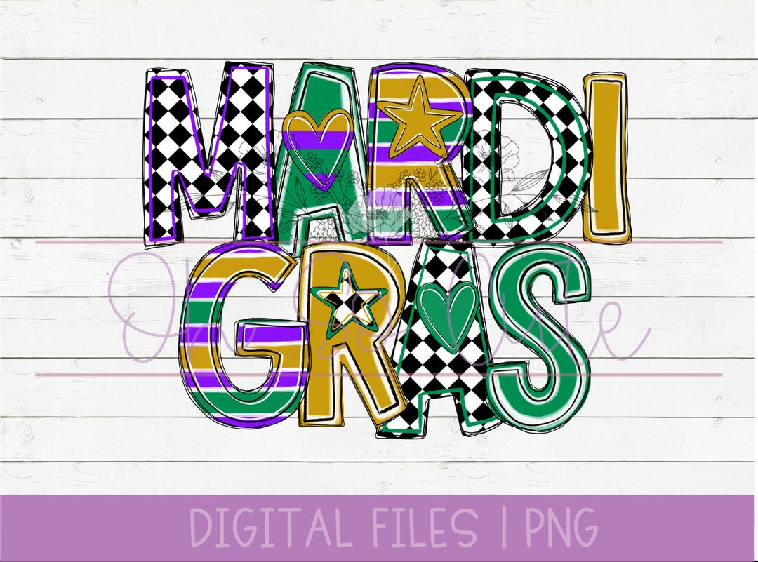 Mardi Gras, Checkered, Mardi Gras, Fun, Digital Download PNG - Etsy