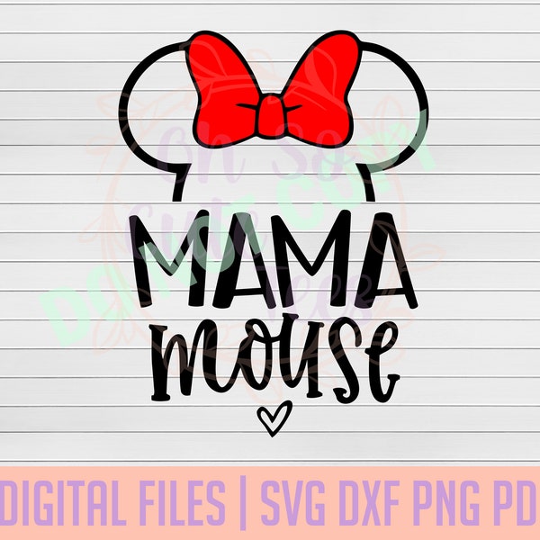 Mama Mouse Svg - Etsy