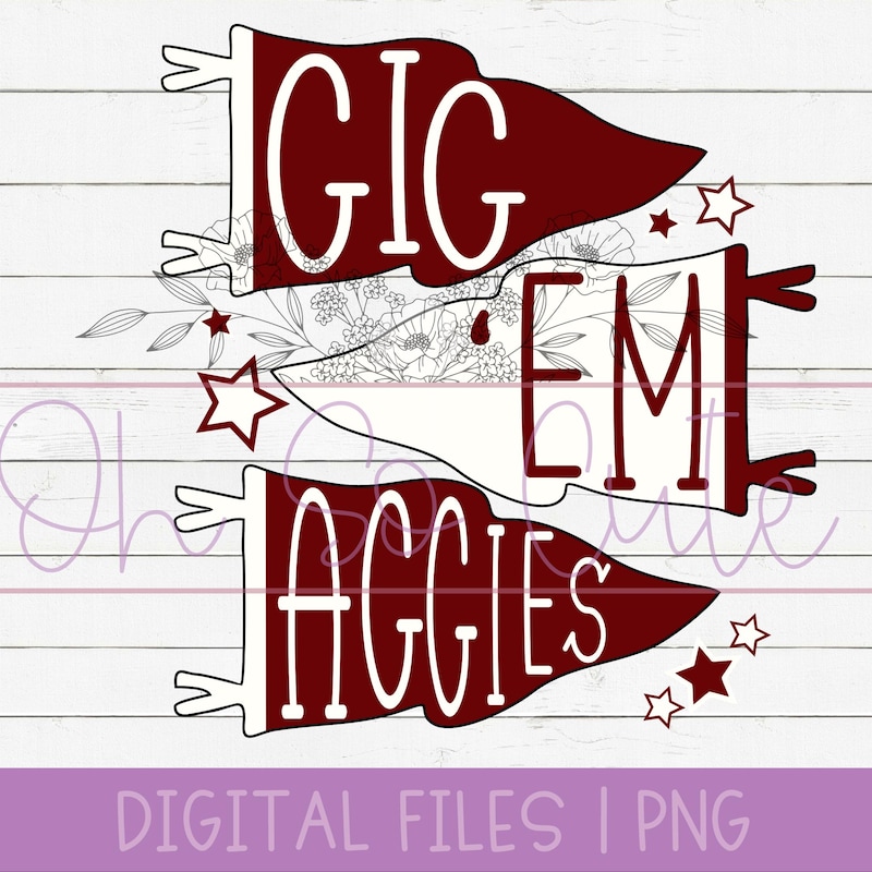 Gig Em Aggies - Etsy