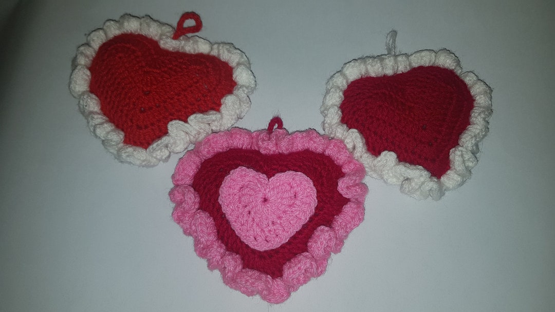 Crochet Love Heart for Valentine's Day - Etsy