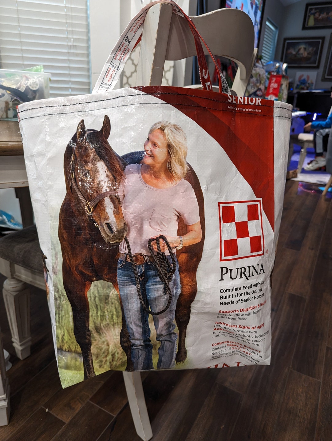 Reusable Feed Bag Tote (horses) - Etsy