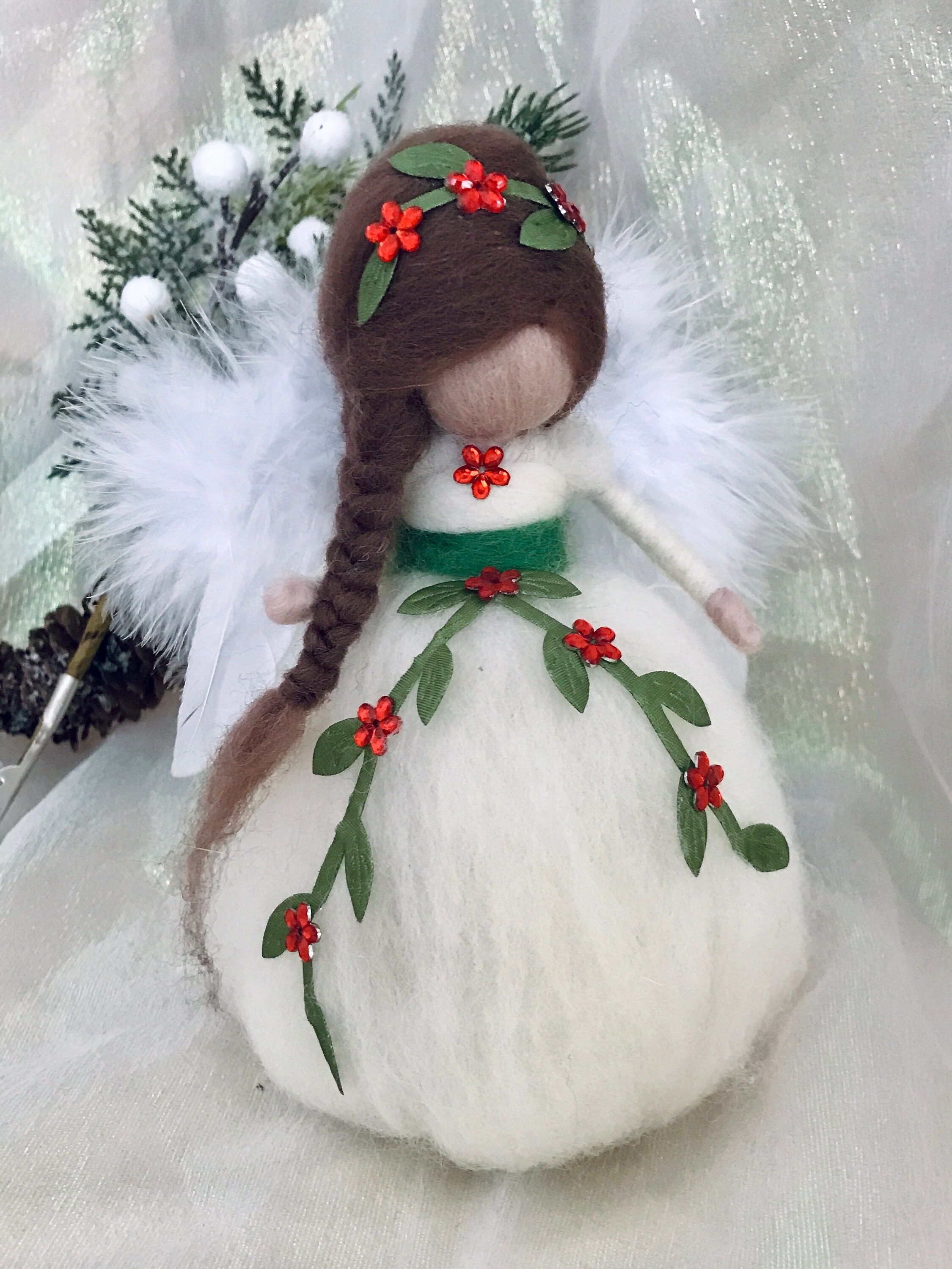 Small Angel Christmas Tree Topper. - Etsy