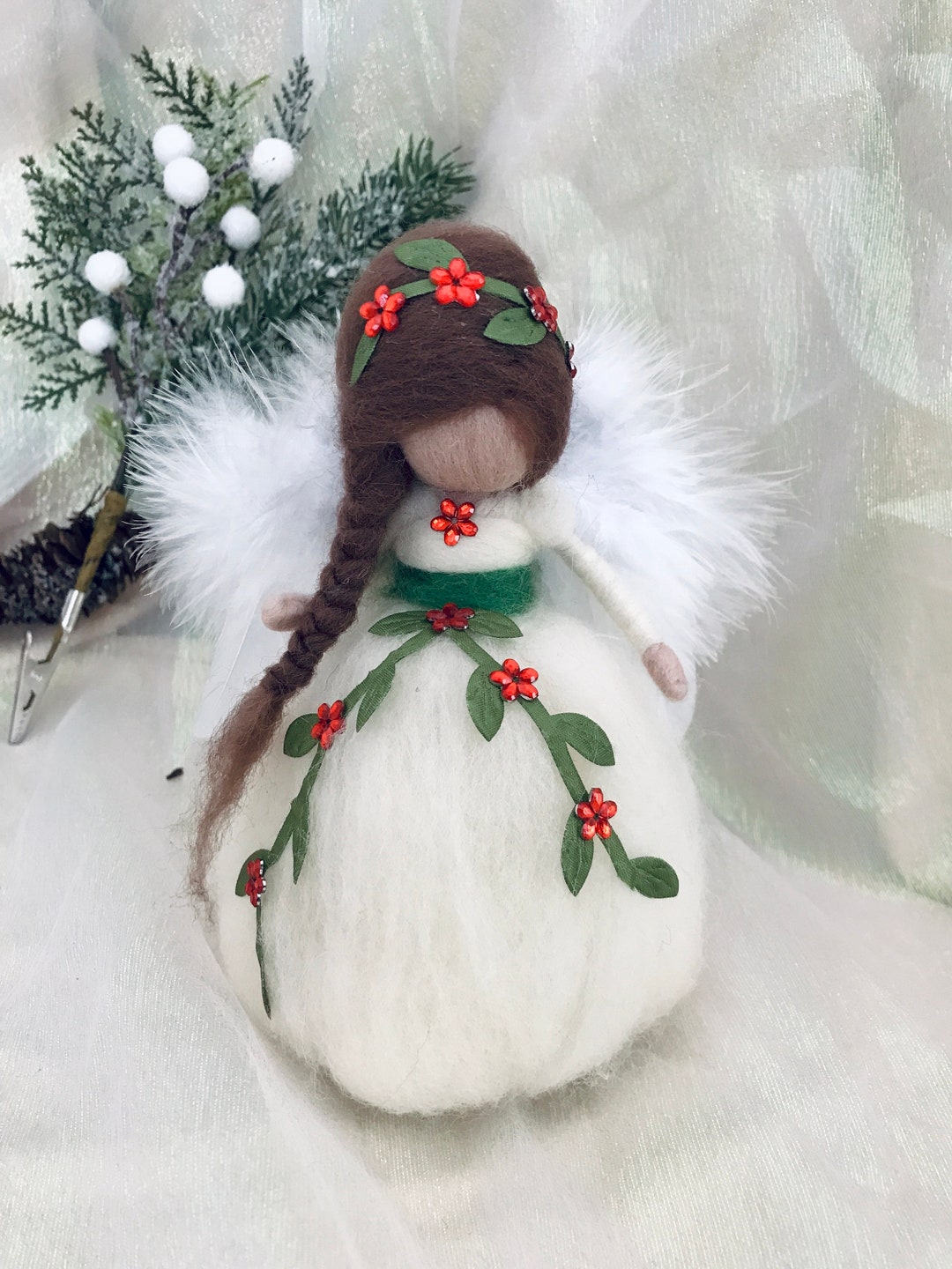 Small Angel Christmas Tree Topper. - Etsy